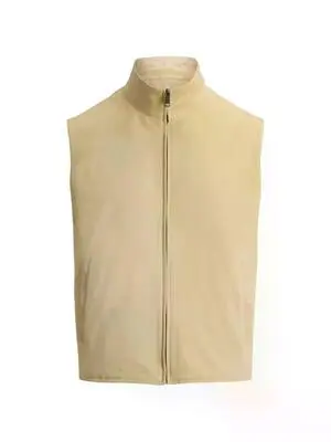 Ralph Lauren Purple Label Jamison Reversible Suede Vest - Neutrals
