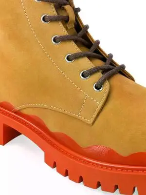 Philipp Plein Nabuk Lace-up Boots Immersed