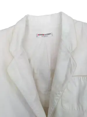 Saint Laurent 1992 Notch-lapel Single-breasted Blazer - White