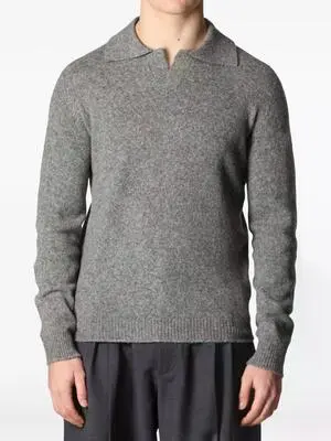 ROBERTO COLLINA Collared Long-sleeve Sweater