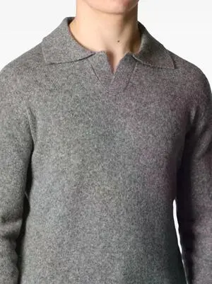 ROBERTO COLLINA Collared Long-sleeve Sweater