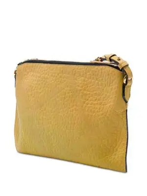 Burberry 2000-2017 Grain Check Embossed Leather Peyton Crossbody Bag