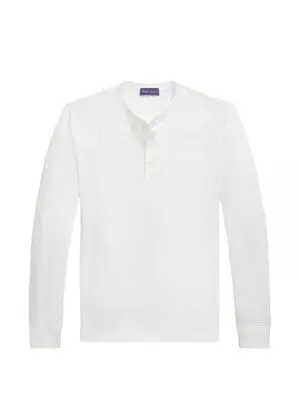 Ralph Lauren Purple Label Henley Long-sleeve T-shirt - White