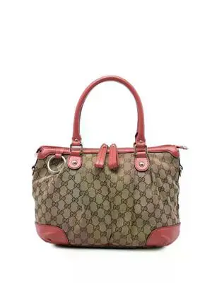 Gucci 2016-2026 Gg Canvas Sukey Satchel - Neutrals