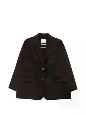 VICOLO Notched-lapel Single-breasted Coat - Brown