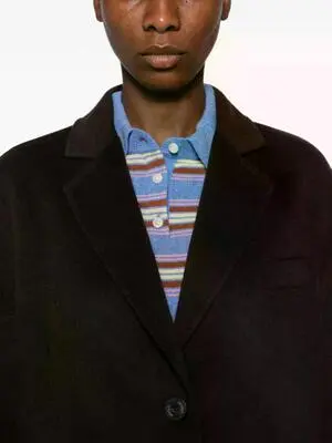 VICOLO Notched-lapel Single-breasted Coat