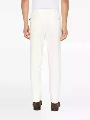 Corneliani Cream White Straight-leg Trousers