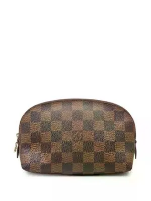 LOUIS VUITTON 2006 Damier Ebene Cosmetic Pm Pouch - Brown