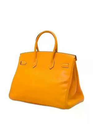 Hermès 1997-2014 Epsom Candy Birkin Retourne 35 Handbag