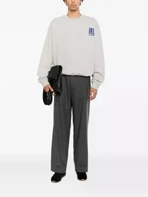 JIL SANDER Logo Print Sweatshirt - Grey