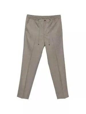 Corneliani Tailored Trousers With Drawstring Waistband - Neutrals