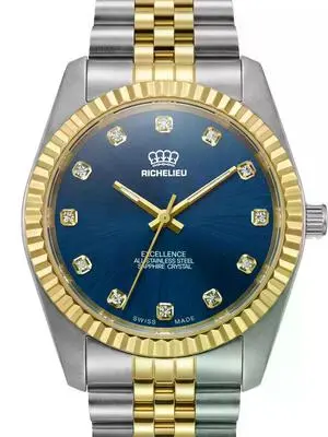 RICHELIEU SWISS Excellence Two-tone Watch - Blue