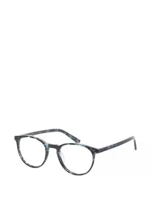 Tumi Mottled Round Frame Eyeglasses