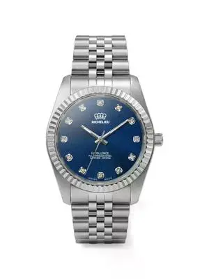 RICHELIEU SWISS Excellence Fluted-bezel 22mm Watch - Blue