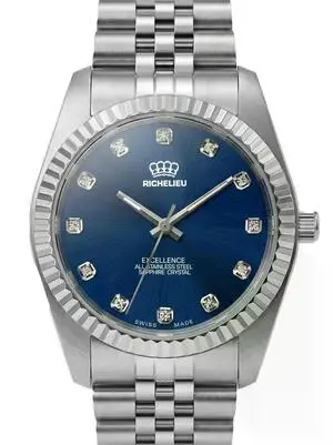 RICHELIEU SWISS Excellence Fluted-bezel 22mm Watch