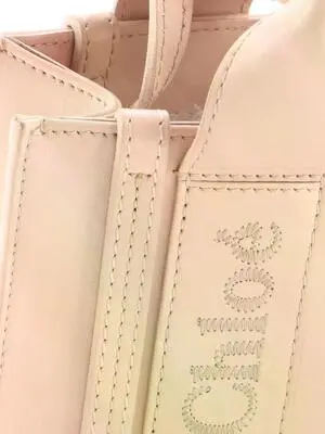 Chloé Woody Convertible Leather Mini Tote Bag - Pink