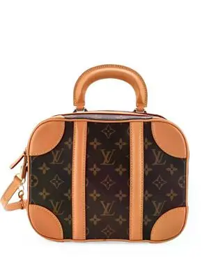 LOUIS VUITTON Valisette Handbag Monogram Canvas Pm Satchel - Brown