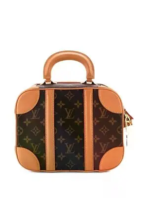 LOUIS VUITTON Monogram Canvas Pm Satchel - Brown