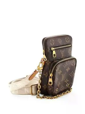 LOUIS VUITTON Monogram Canvas Utility Phone Sleeve Crossbody Bag