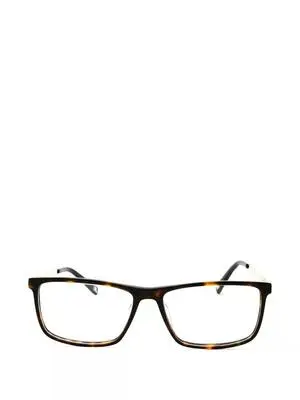 FILA Tortoiseshell-effect Rectangle-frame Eyeglasses - Brown