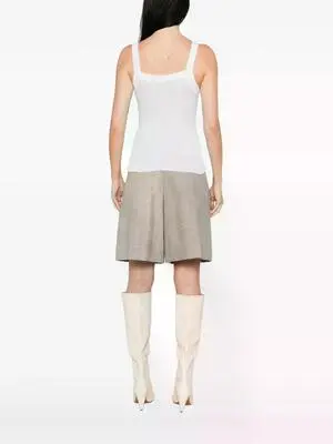 EMERSON RENALDI V-neck Sleeveless Vest - Neutrals