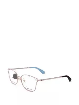 Kate Spade New York Lowri Geometric-frame Glasses - Gold