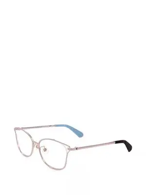 Kate Spade New York Lowri Geometric Frame Eyeglasses - Gold