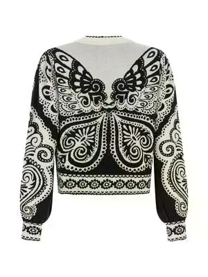 Farm Rio Arabesque Jacquard Cardigan