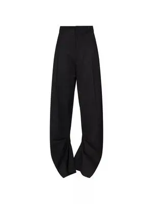 Amen Pleated Curved-leg Trousers
