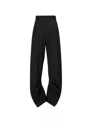 Amen Pleated Curved-leg Trousers