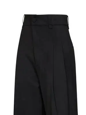 Amen Pleated Curved-leg Trousers