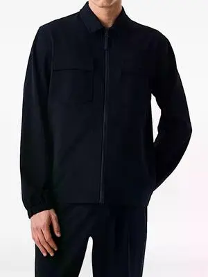 ALPHA TAURI Logo-print Chest-pocket Jacket