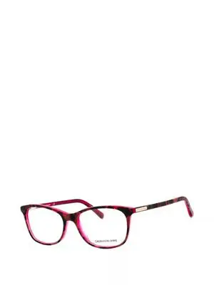 Calvin Klein Tortoiseshell-effect Rectangle-frame Glasses