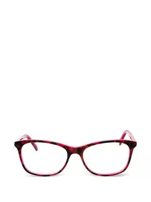 Calvin Klein Tortoiseshell-effect Rectangle Frame Eyeglasses - Pink