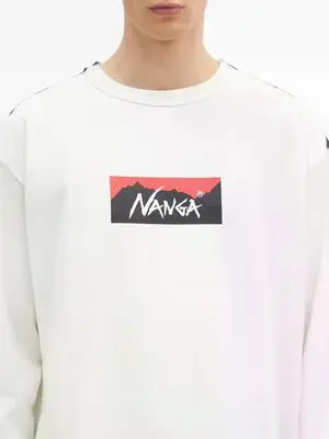 NANGA Logo-print Long-sleeve T-shirt