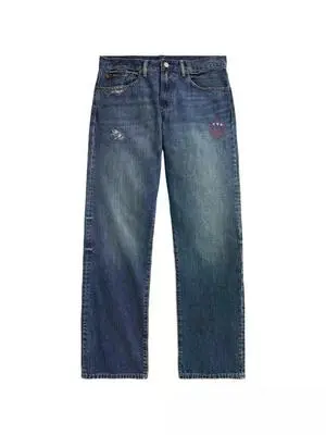 Polo Ralph Lauren Distressed Embroidered Jeans