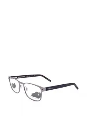 Tommy Hilfiger Matte-finish Rectangle-frame Glasses - Grey