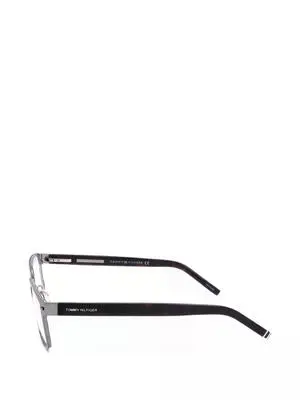 Tommy Hilfiger Matte Finish Rectangle Eyeglasses - Grey