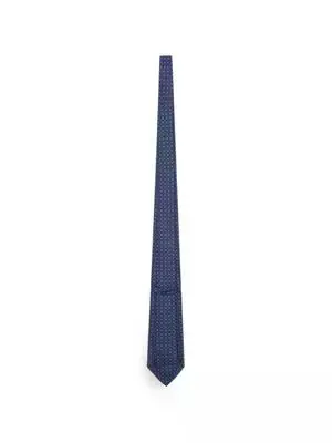 Kiton Geometric-pattern Silk Tie