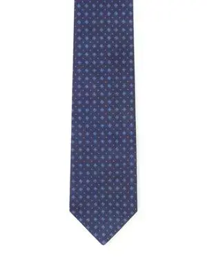 Kiton Geometric-pattern Silk Tie