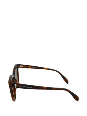 Alexander McQueen Skull-detail Cat-eye Sunglasses