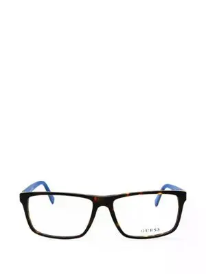 Guess Tortoiseshell-pattern Rectangle-frame Glasses - Brown