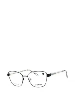 Bebe Eyeglasses With Heart Detail - Black