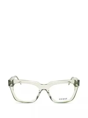 Guess Geometric Full Rim Eyeglasses - Green