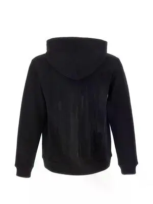EA7 Ribbed Logo-patch Hoodie