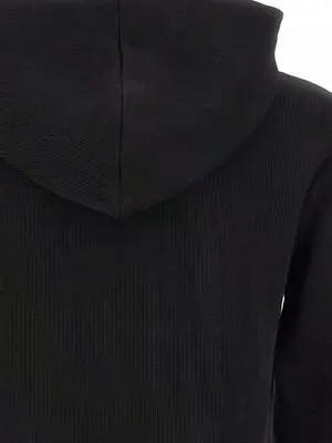 EA7 Ribbed Logo-patch Hoodie