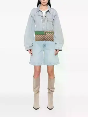 Gucci 2000-2015 Gg Canvas Web Double Pocket Belt Bag
