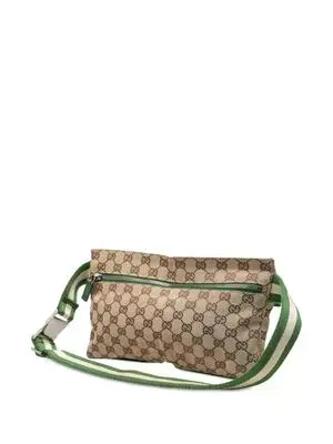 Gucci 2000-2015 Gg Canvas Web Double Pocket Belt Bag