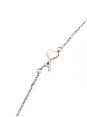 AMI Paris Brass Necklace With Hammered De Coeur