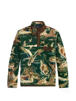Polo Ralph Lauren Duck-print Fleece Sweatshirt - Green